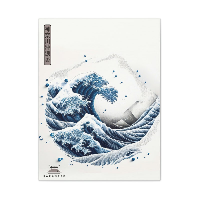 The Great Wave off Kanagawa Japanese Art Canvas Print No:5 - Etsy