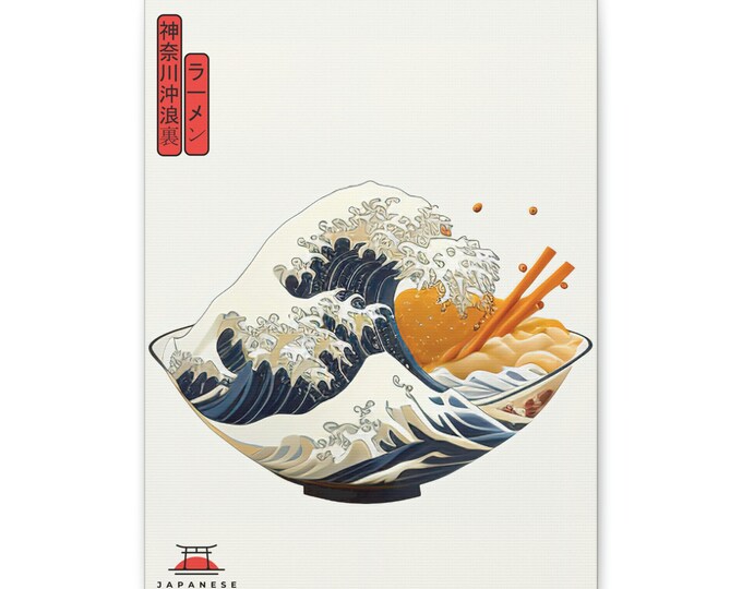 The Great Wave off Kanagawa, Great Ramen off Kanagawa Noodle Bowl ...