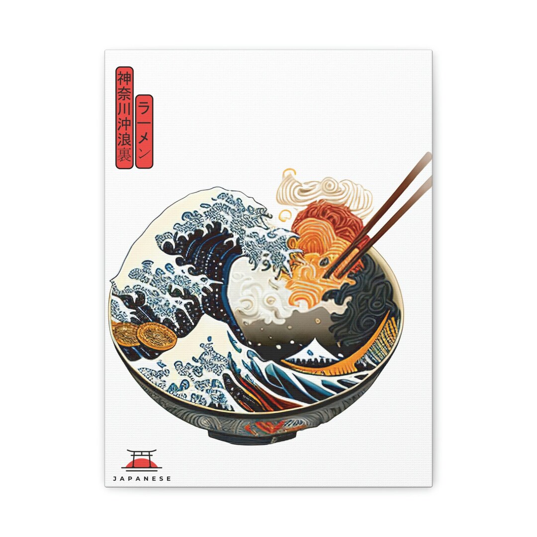 The Great Wave off Kanagawa, Great Ramen off Kanagawa Noodle Bowl ...