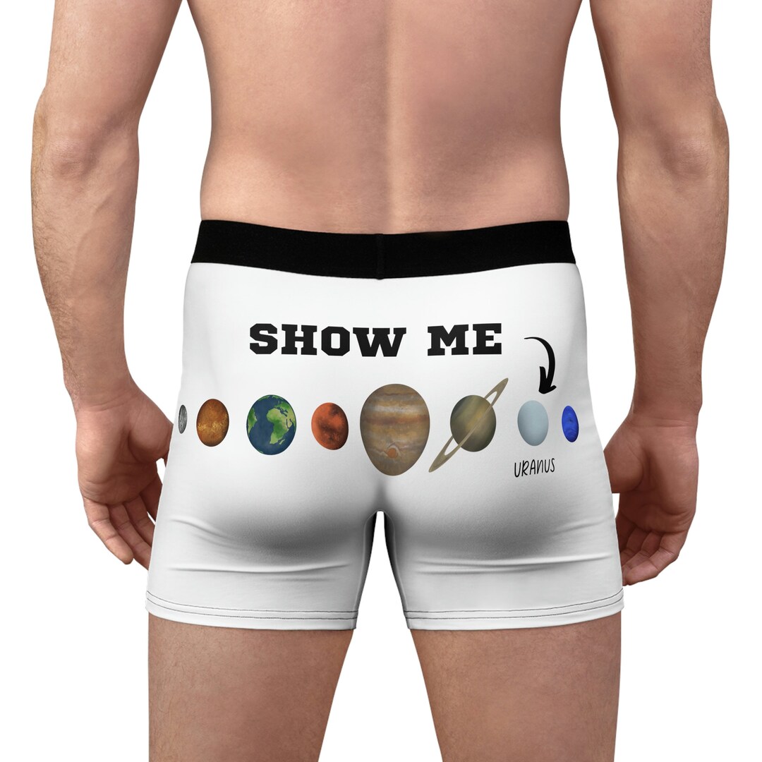 Show Me Uranus, Boxer Briefs, Gift for Boyfriend, Valentines Day Gift ...