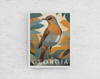Brown Thrasher Watercolor Painting, Digital Download, Bird Print Wall ...