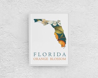 Florida Orange Blossom Ink Sketch Print / Printable / Art / Digital ...
