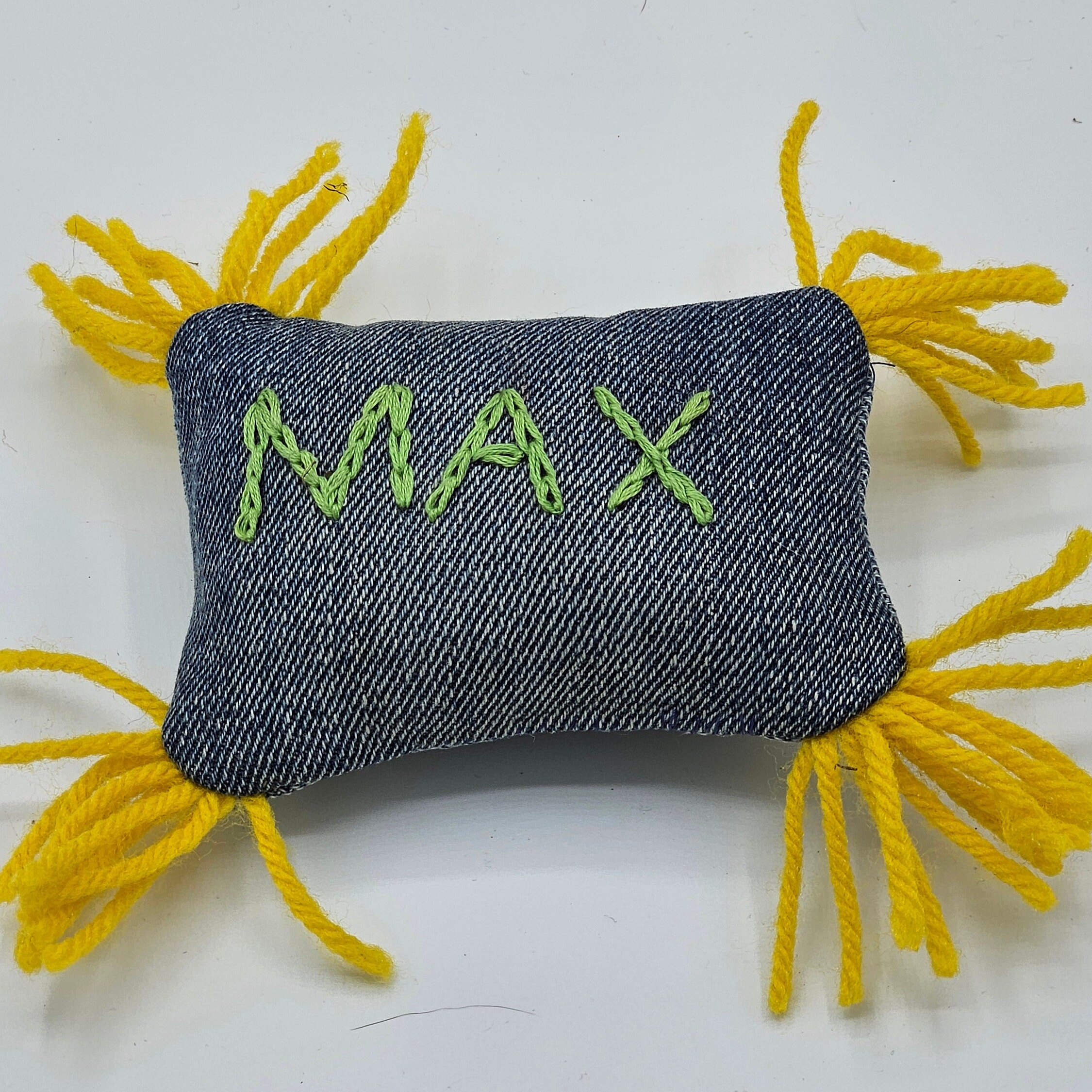 Your Cat's Names on Set of 3 Catnip Toys Handmade From - Etsy