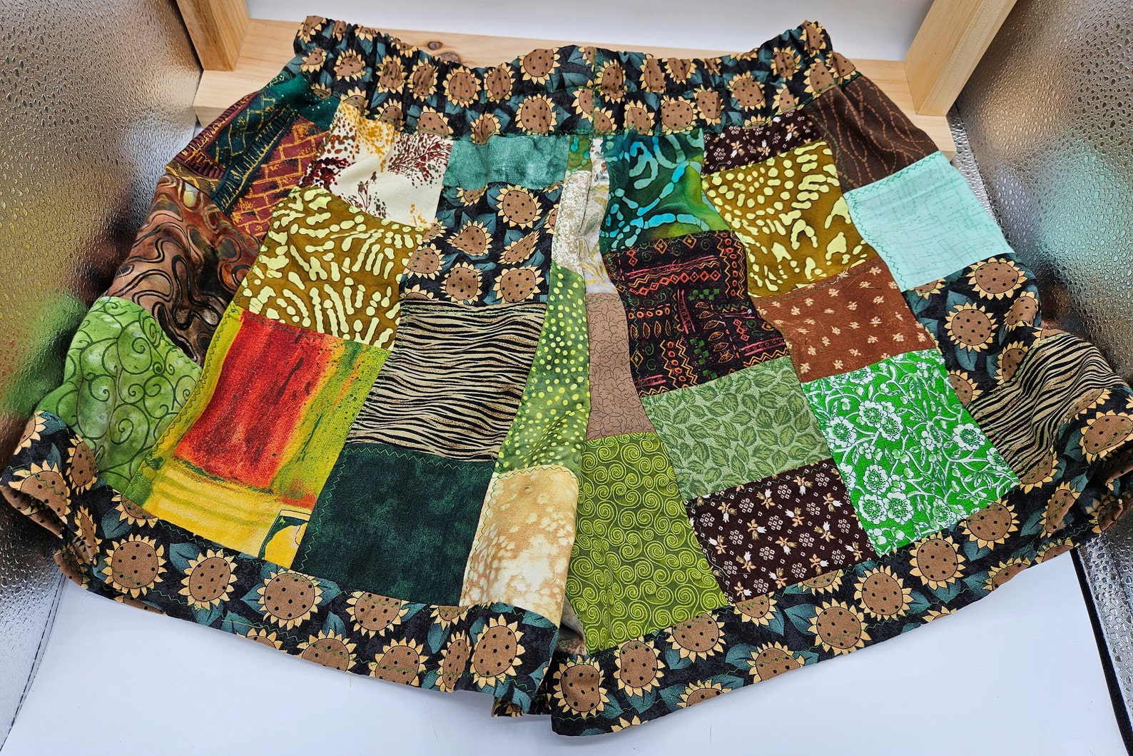 Patchwork Shorts Handmade From Vintage Material, Womens M, Waist 30-31 ...