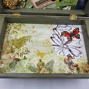 Decoupage Storage Box Decorated With Vintage Seed Packets, Die Cuts ...