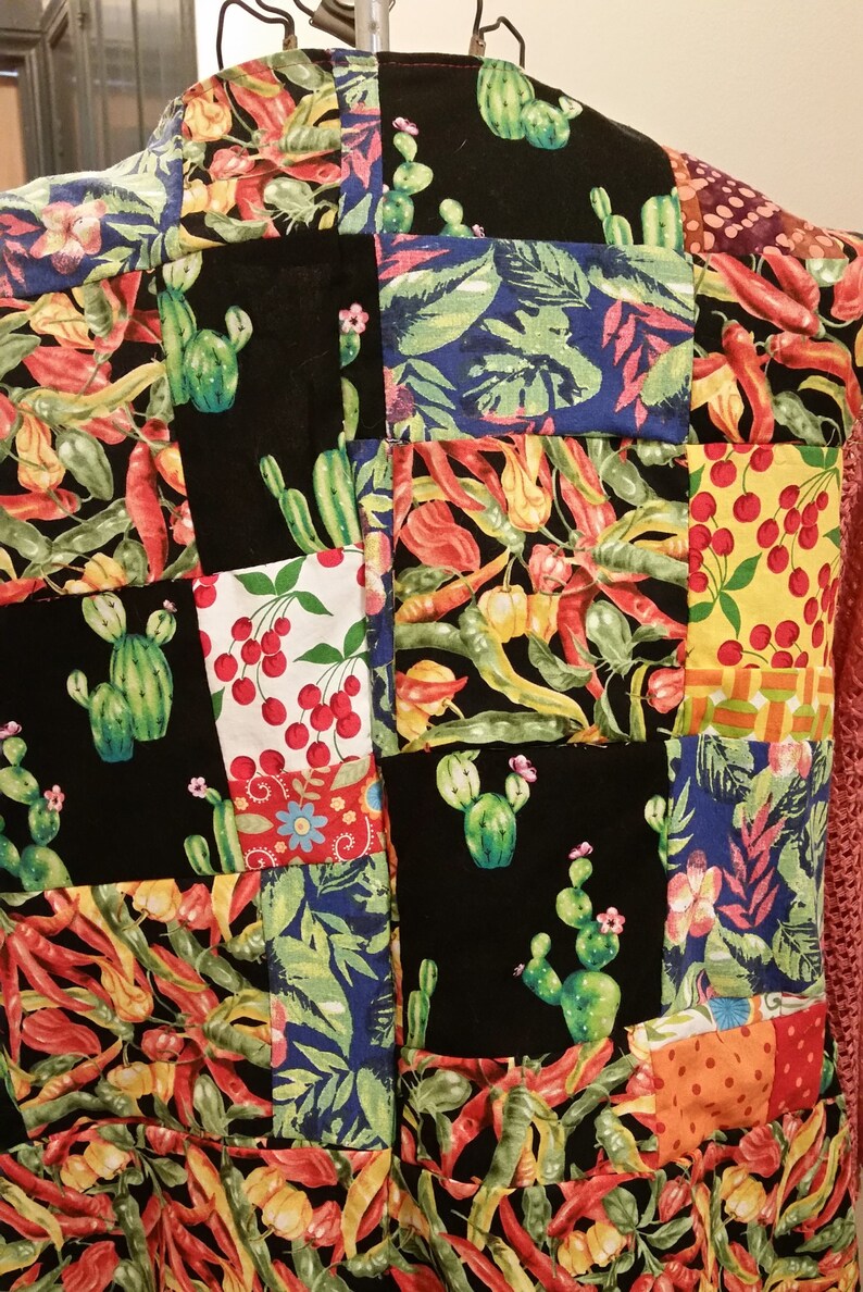 Patchwork Kimono Handmade From Upcycled Vintage Fabrics - Etsy