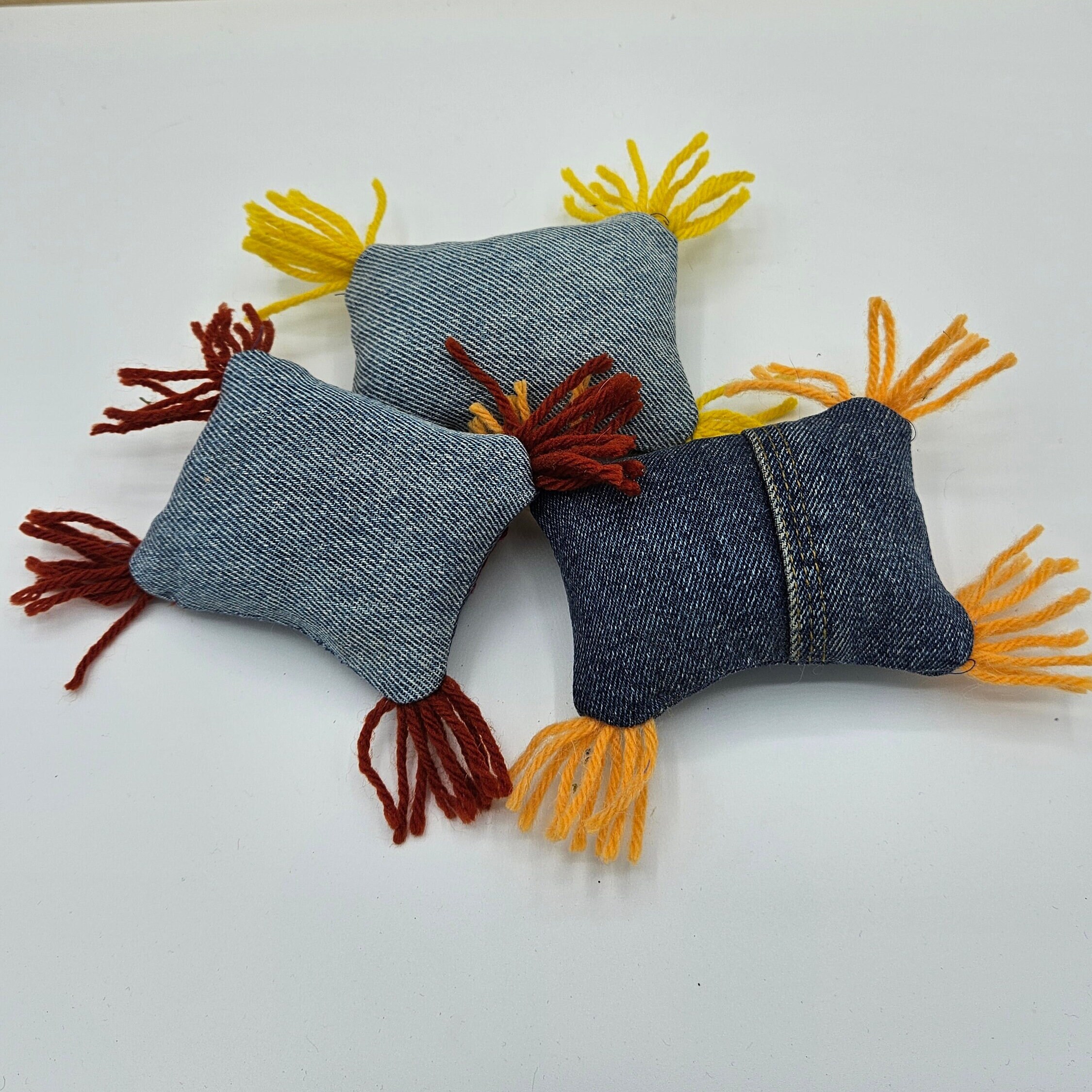 Your Cat's Names on Set of 3 Catnip Toys Handmade From - Etsy