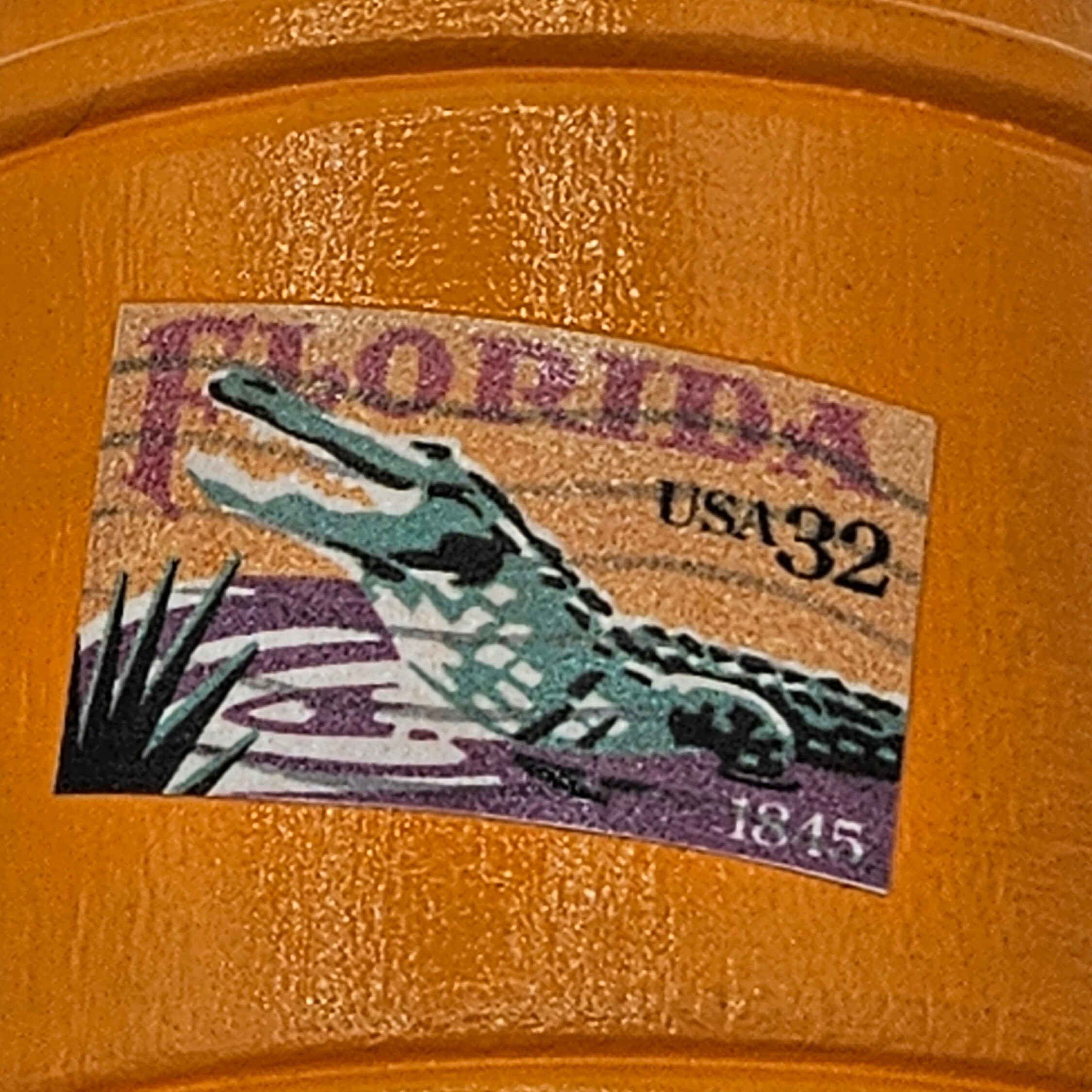 Handmade Trinket Guardian Perches Atop Small Decoupage Round Wooden Box ...