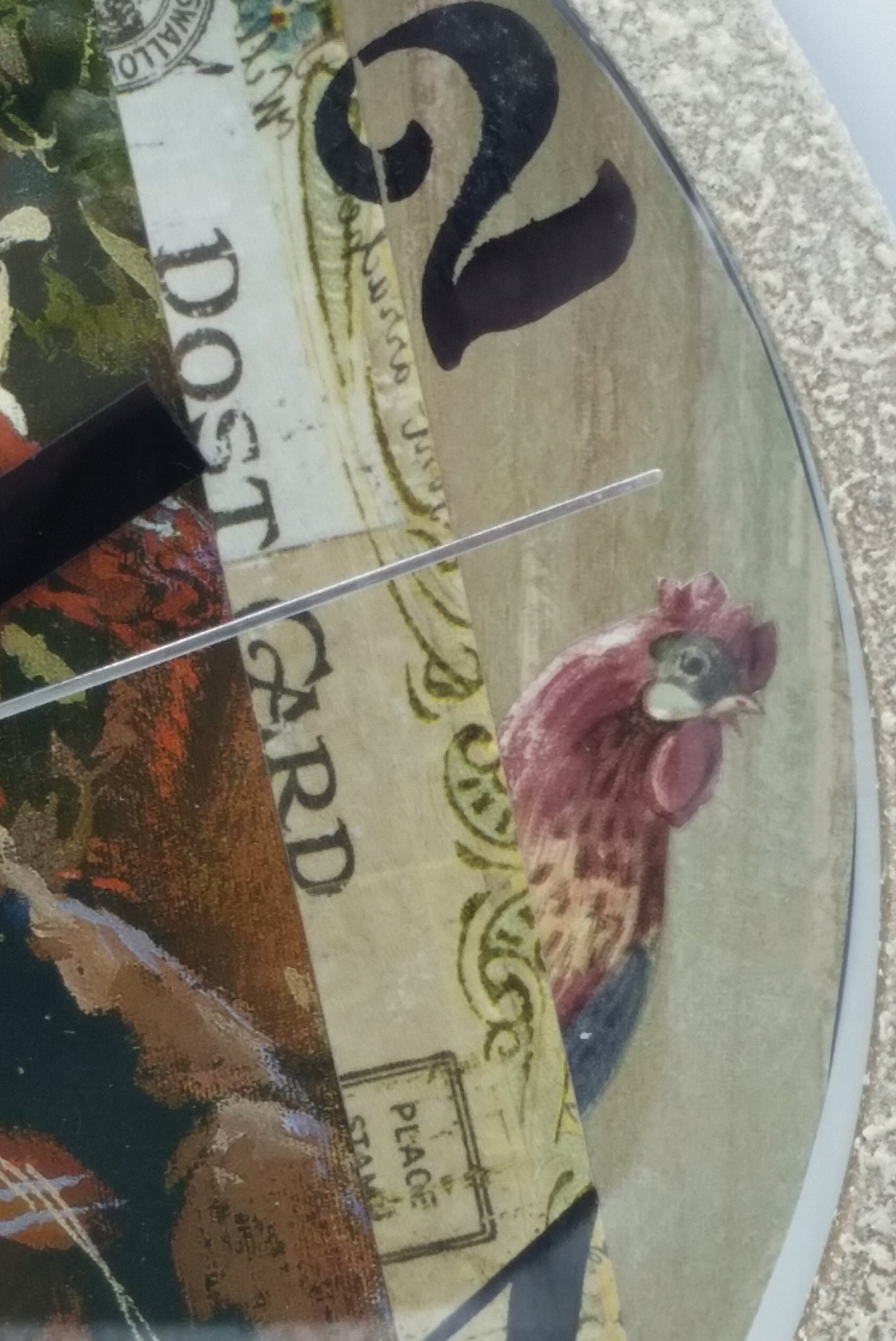 Handmade Cowboy Clock, Decoupaged 9x9x2, Battery-operated, Round Beige ...