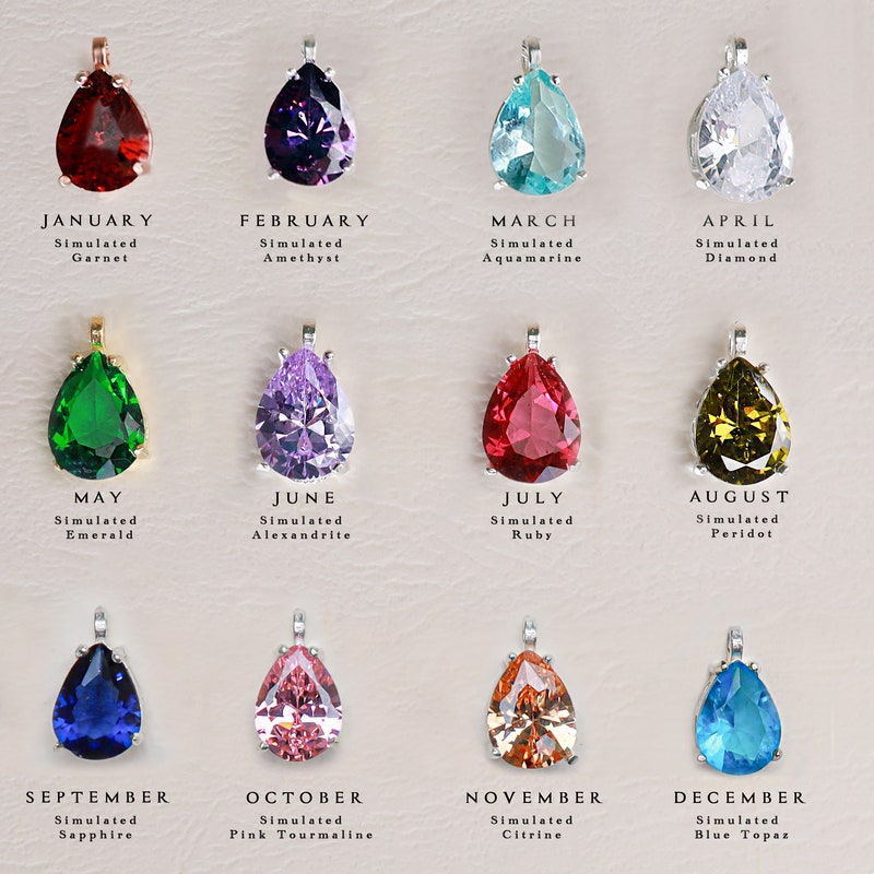 June Birthstone Necklace - Etsy