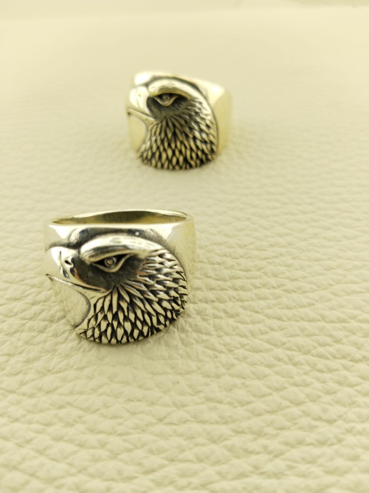 925 Sterling Silver Eagle Head Ring, Eagle Handmade Sterling Silver Men Ring, American Eagle ...