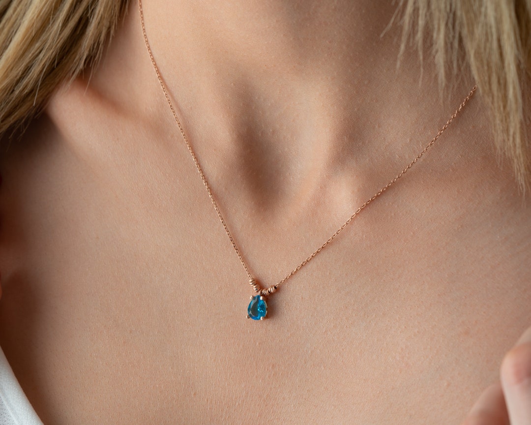 Alexandrite Birthstone Necklace, Gold Alexandrite Birthstone Necklace ...