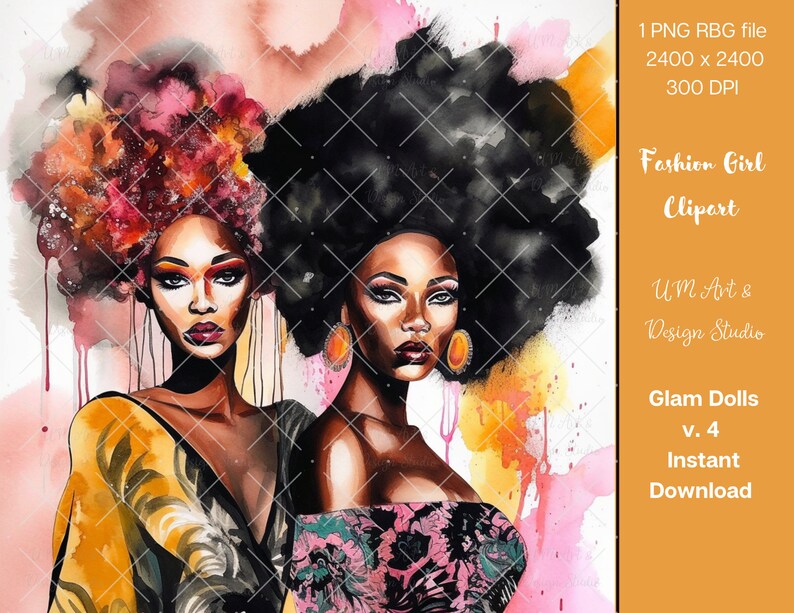 Black Women Digital Art Black Art Printable Wall Art - Etsy