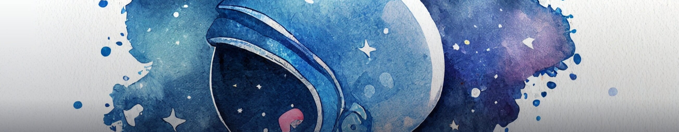Watercolor Space Guy - Cute Astronaut Space Themed Nursery Decor Prints ...