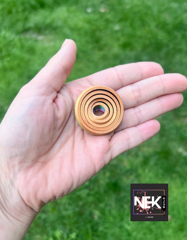 3d Printed Gyro Fidget Spinner, Colorful 3d Printed Fidget Spinner ...
