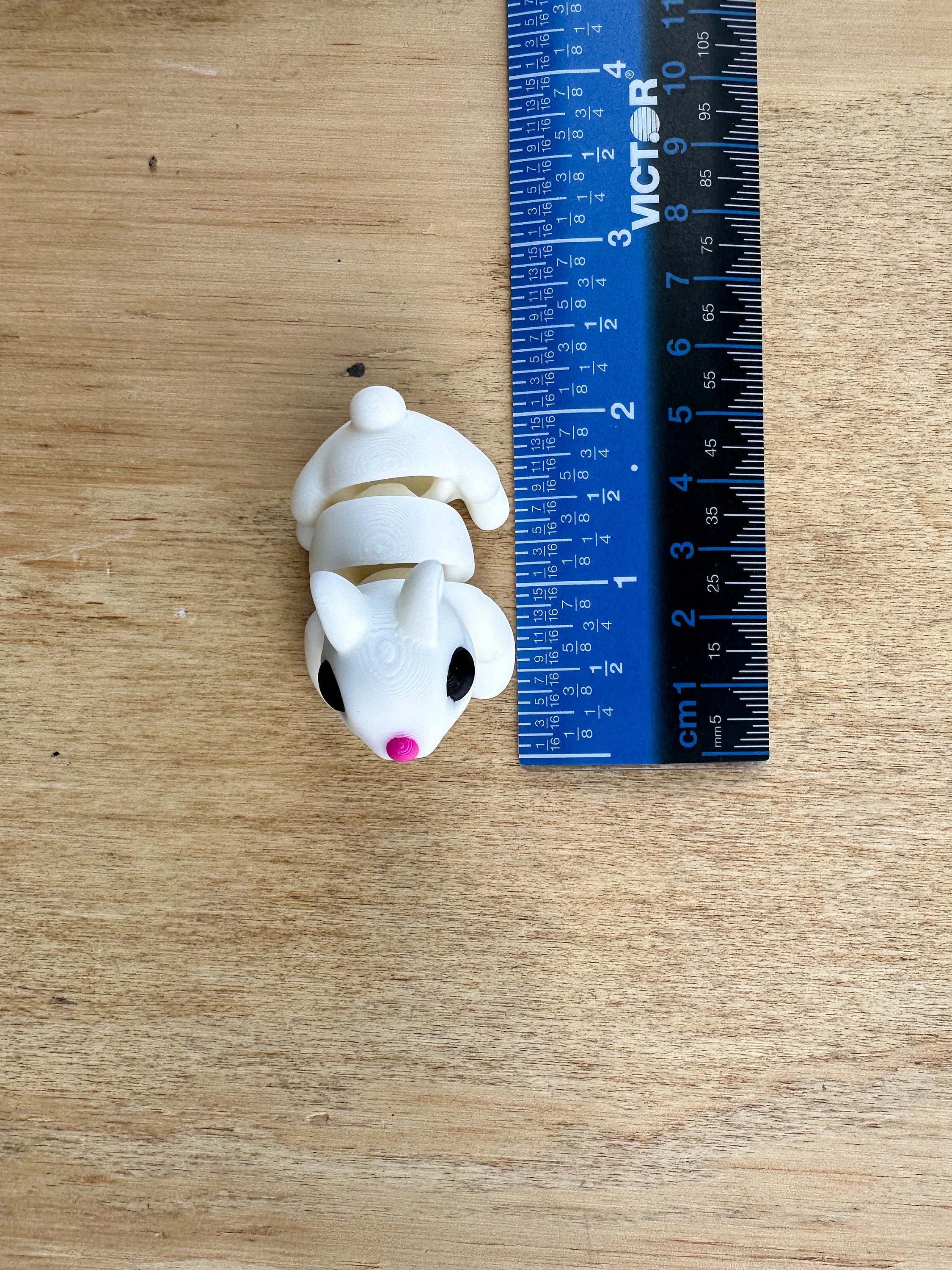 White Bunny 3d Printed, 3d Printed Fidget, Bunny Fidget, Articulated ...