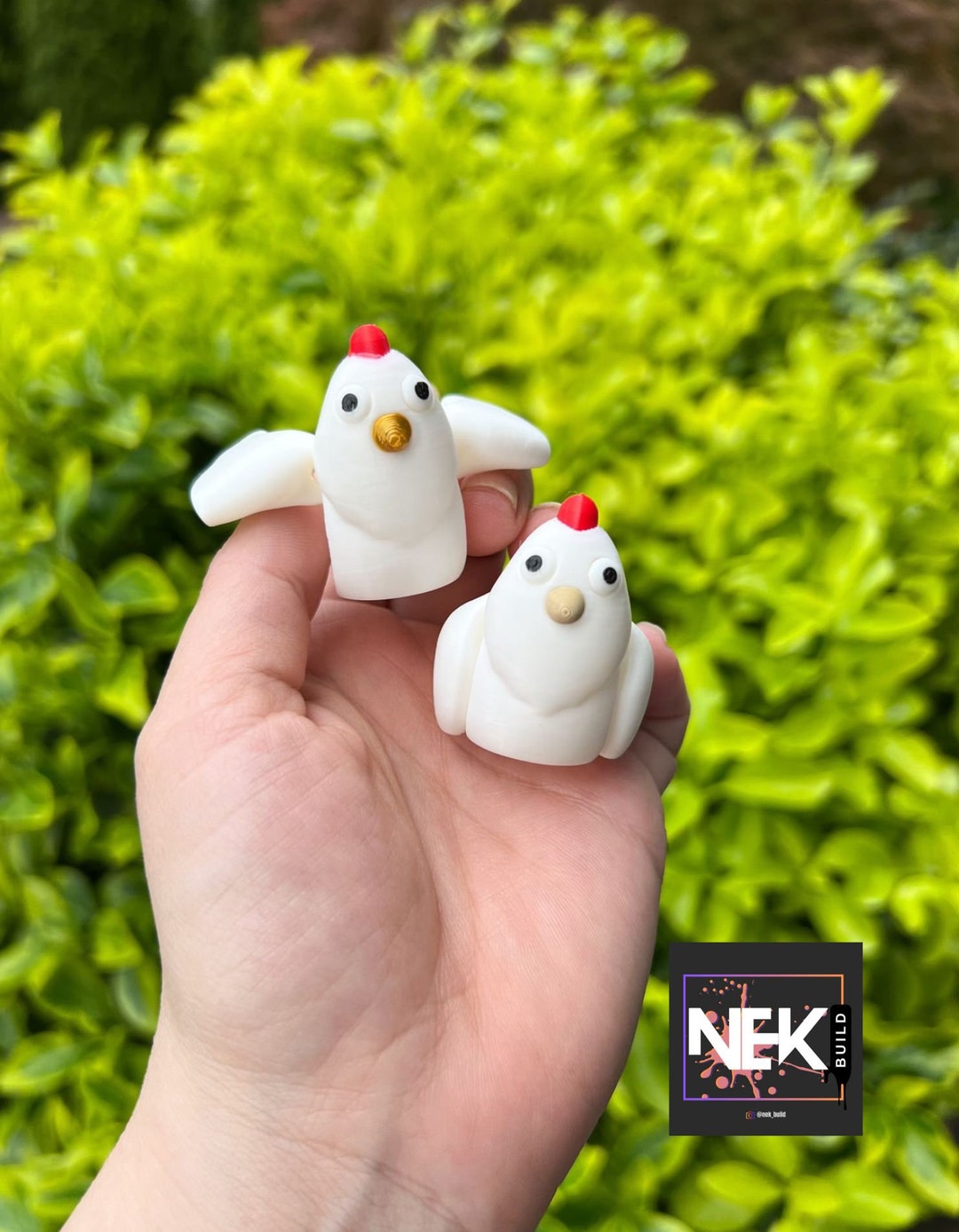 3d Printed Chicken, 3d Chicken Fidget, 3d Printed Fidget, Articulated ...