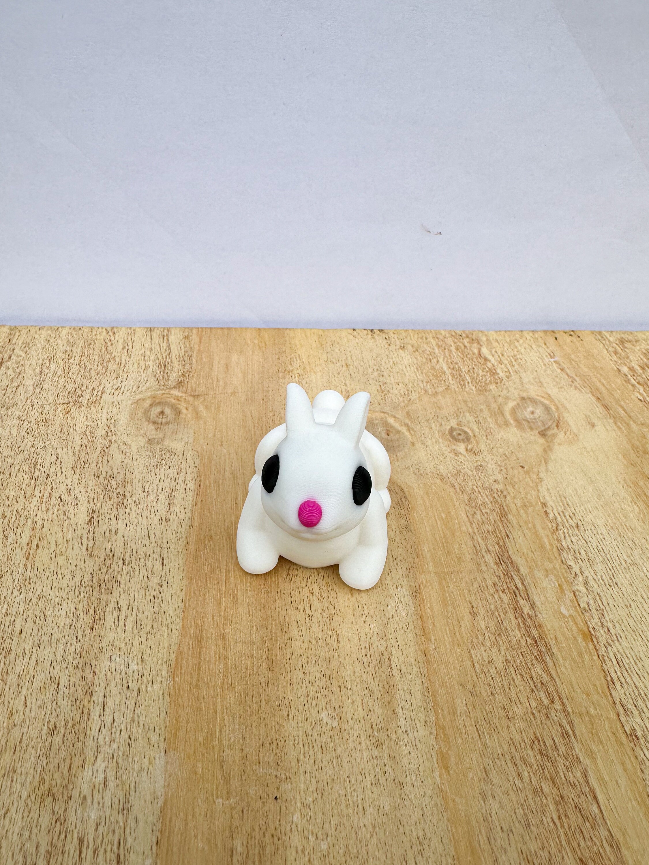 White Bunny 3d Printed, 3d Printed Fidget, Bunny Fidget, Articulated ...
