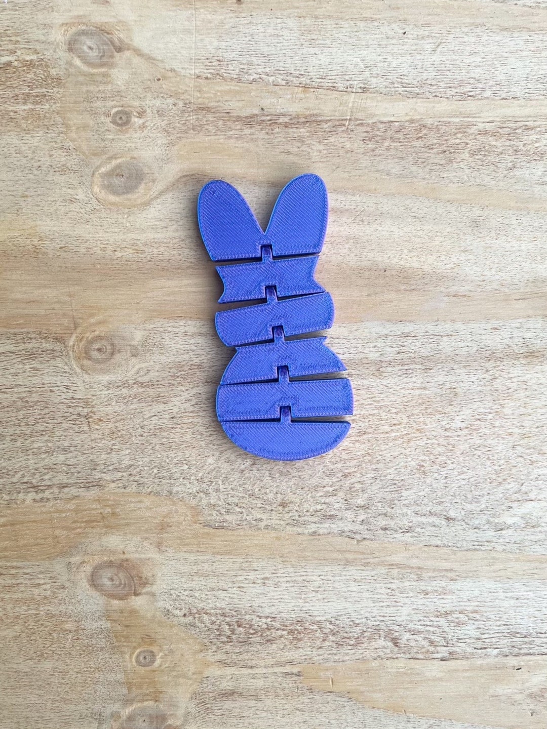 Purple 3d Printed Bunny, 3d Printed Fidget, Easter Basket Stuffers ...