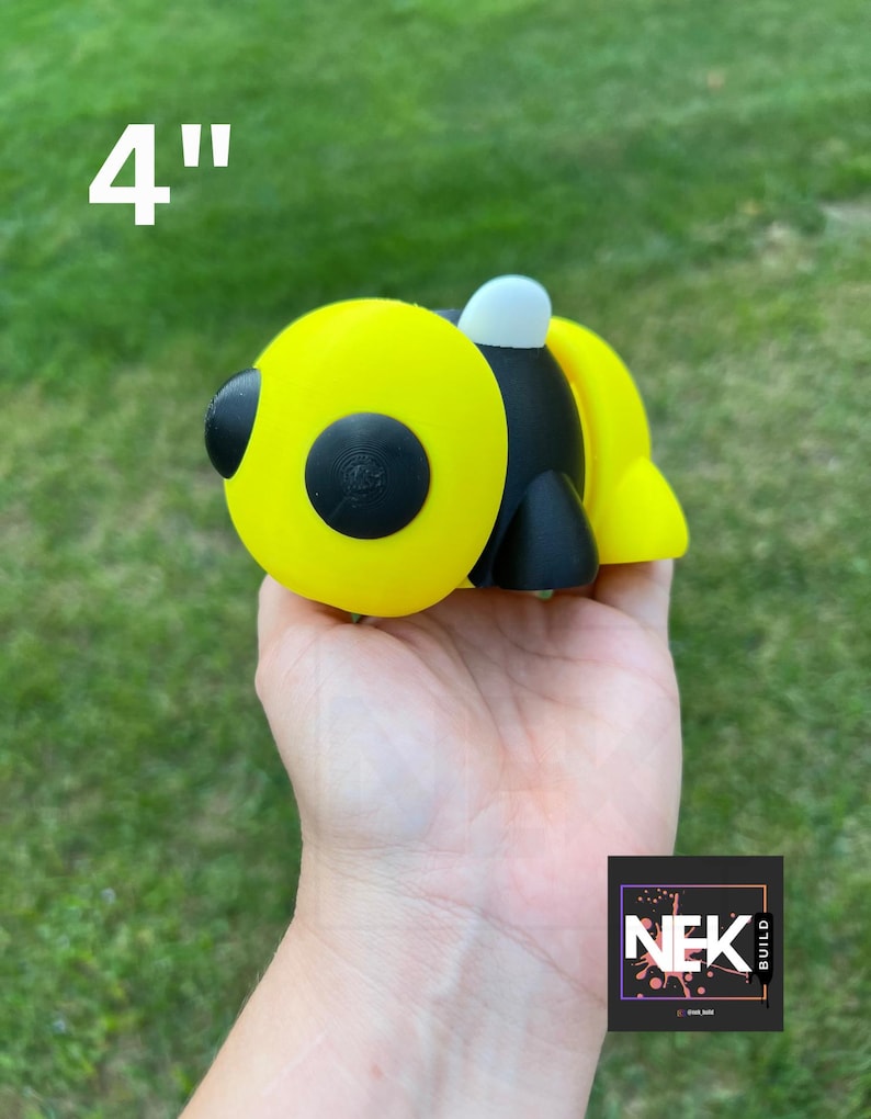 3d Printed Bee, 3d Printed Fidget, Articulated Bee, Bee Figurine ...