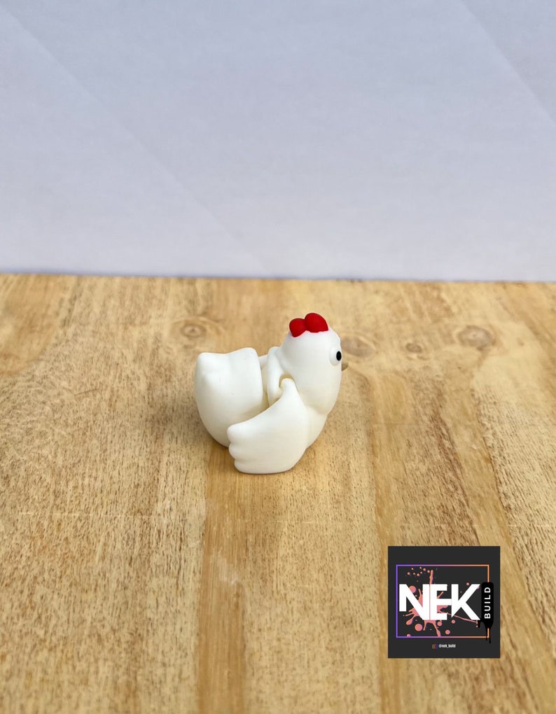 3d Printed Chicken, 3d Chicken Fidget, 3d Printed Fidget, Articulated ...