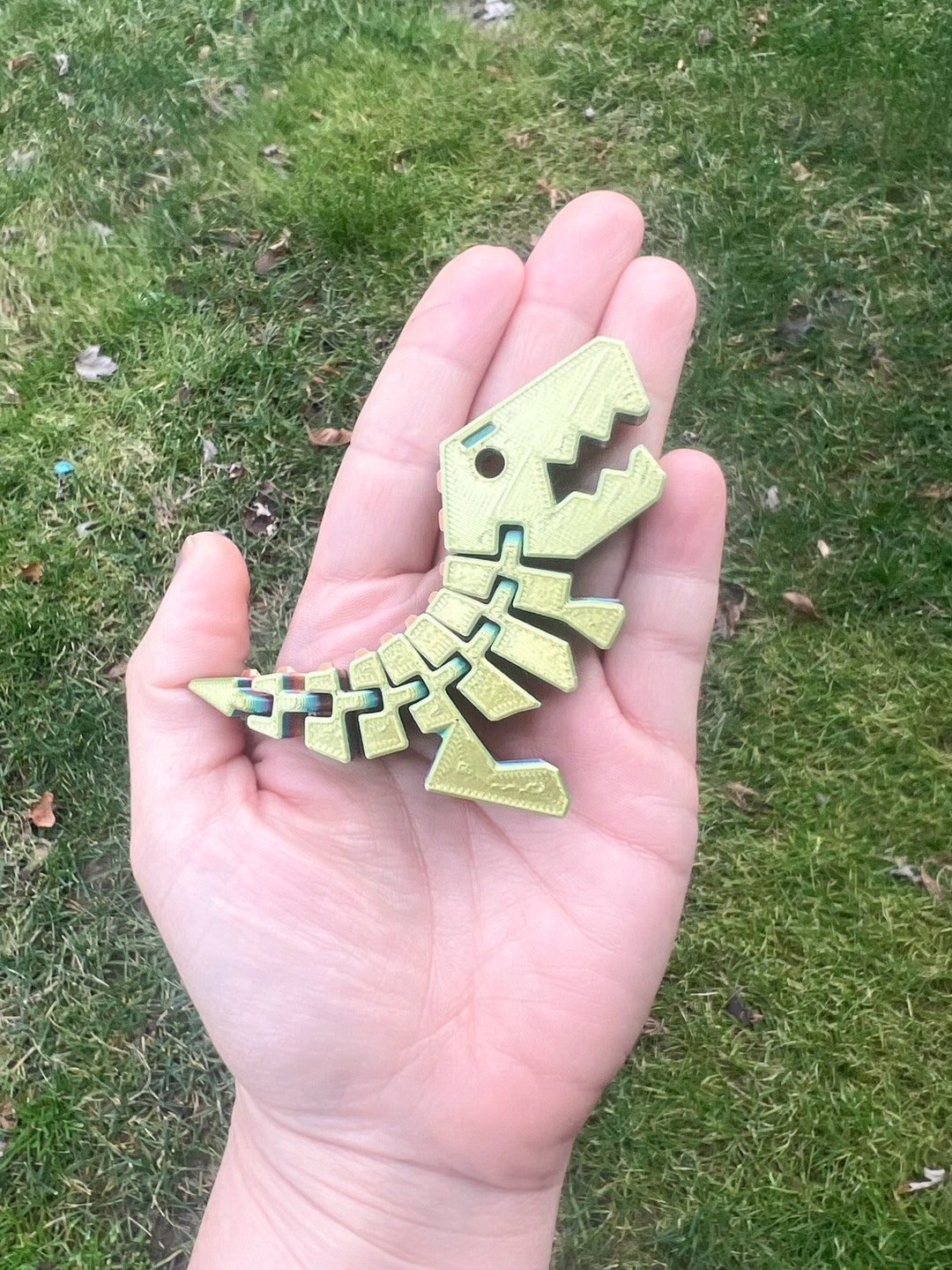 3d Printed Dino, 3d Printed Dinosaur, 3d Printed Fidget, Articulated ...