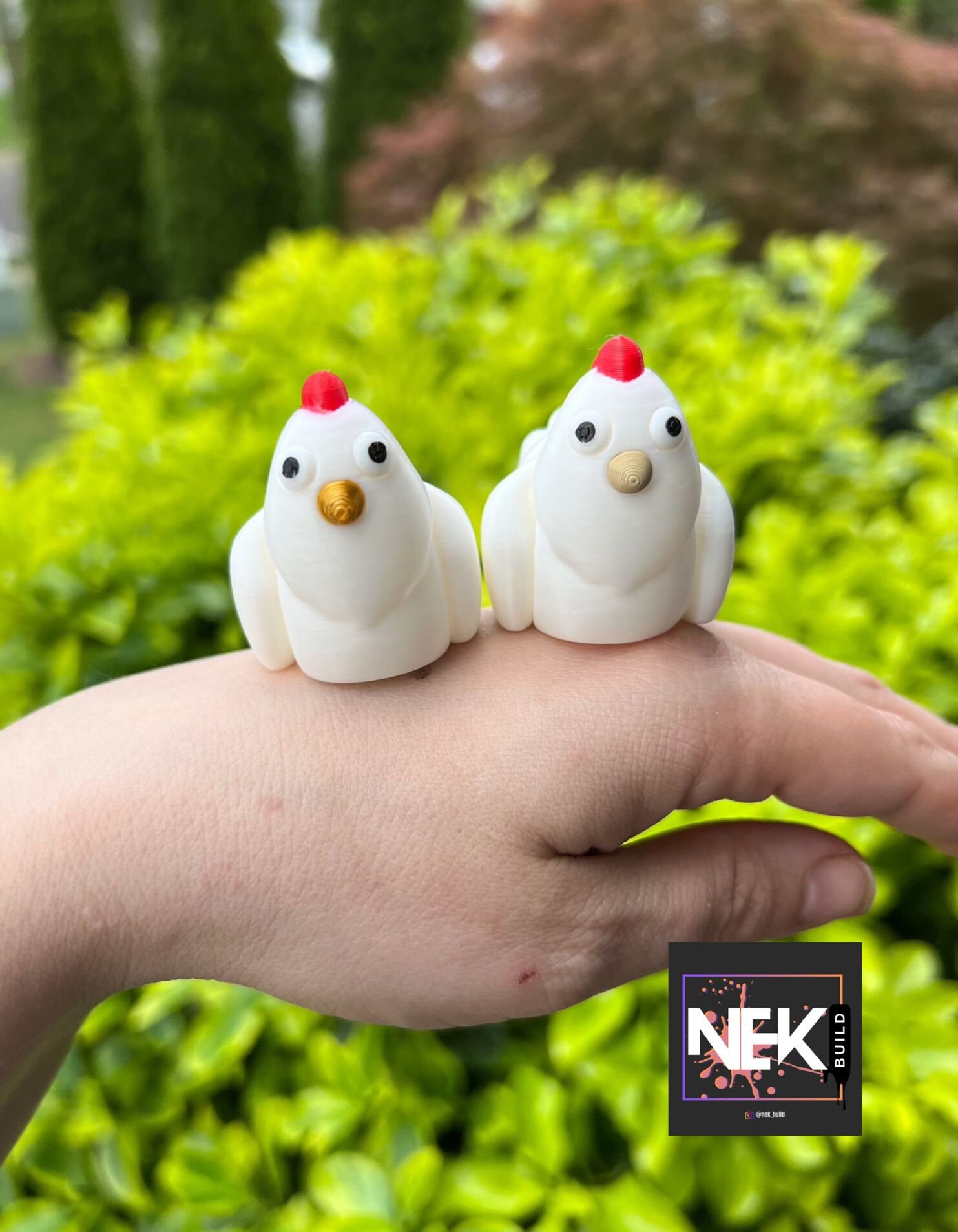 3d Printed Chicken, 3d Chicken Fidget, 3d Printed Fidget, Articulated ...