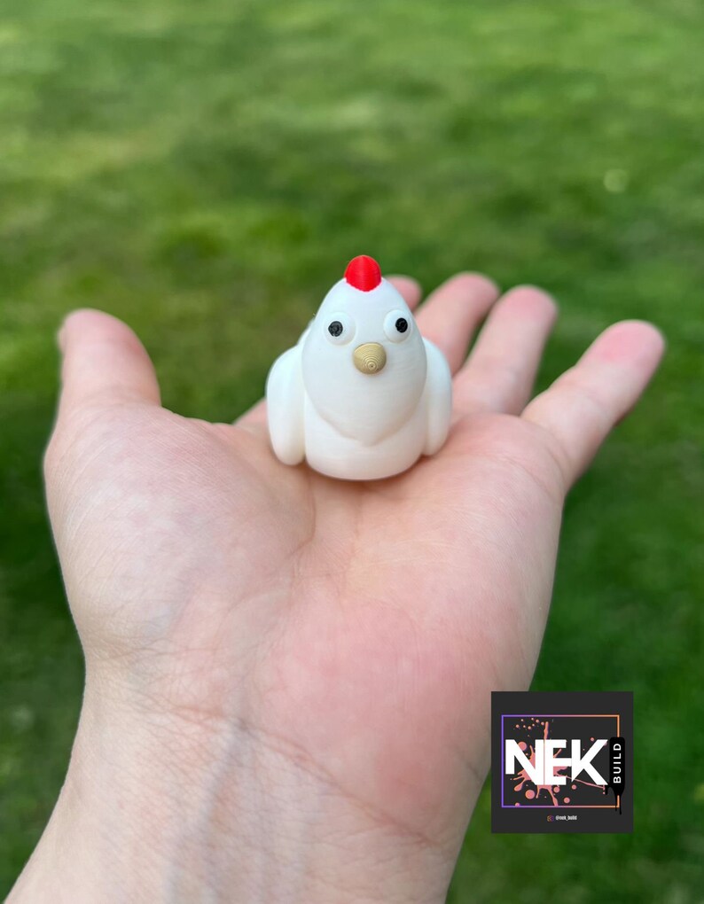 3d Printed Chicken, 3d Chicken Fidget, 3d Printed Fidget, Articulated ...