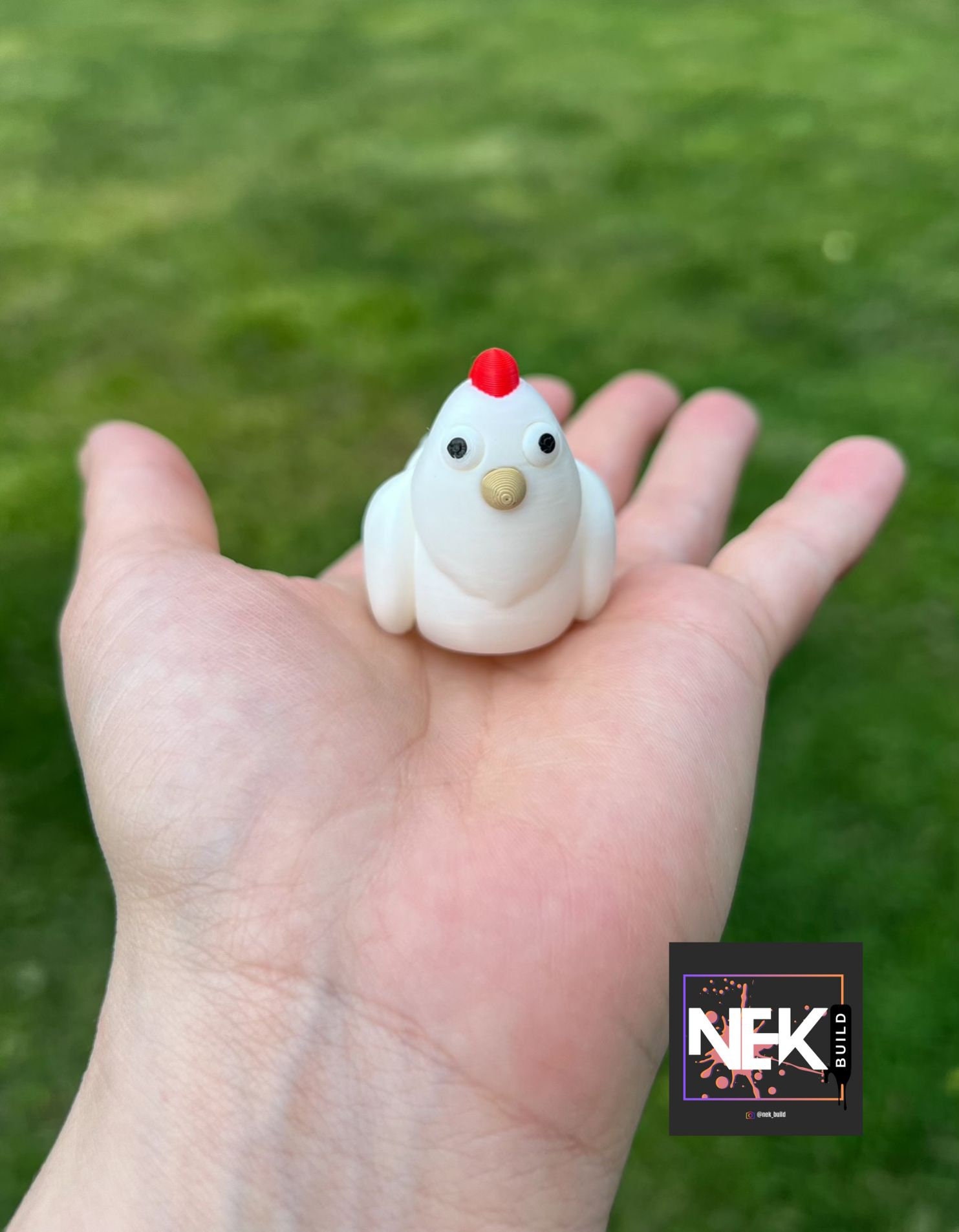 3d Printed Chicken, 3d Chicken Fidget, 3d Printed Fidget, Articulated ...