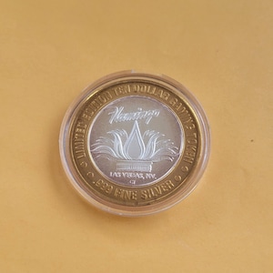 1994 Limited Edition Flamingo Hilton Ten Dollar Gaming Token .999 Fine ...