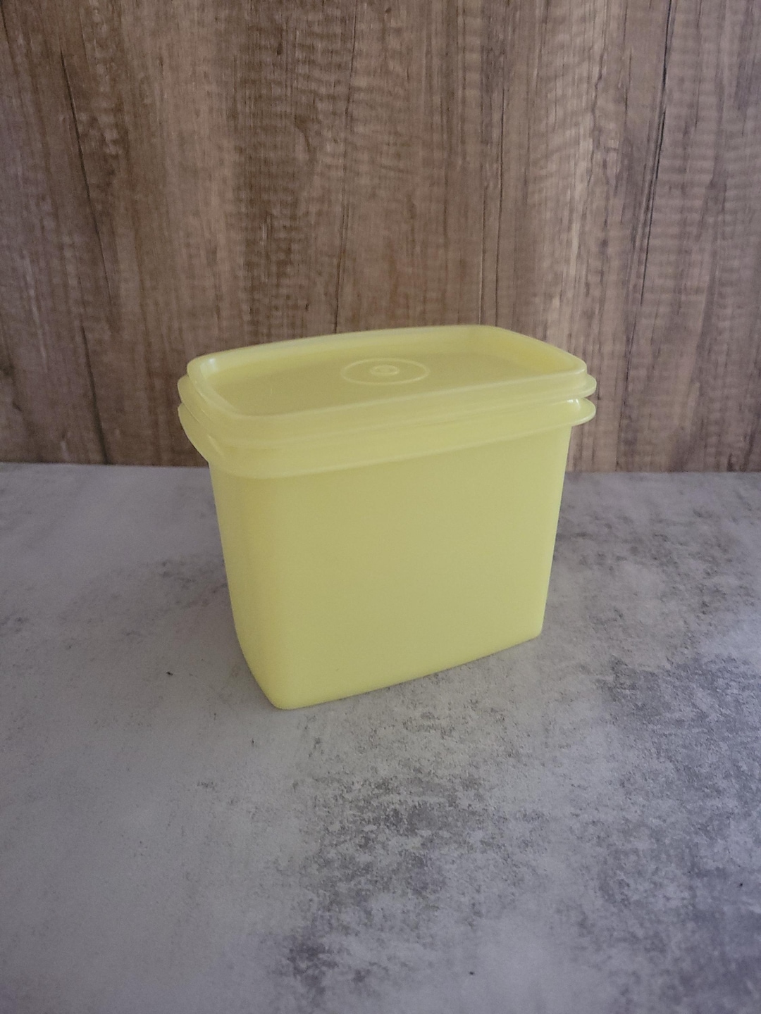 Vintage Tupperware Yellow Stacking Storage Container With Lid, Kitchen ...