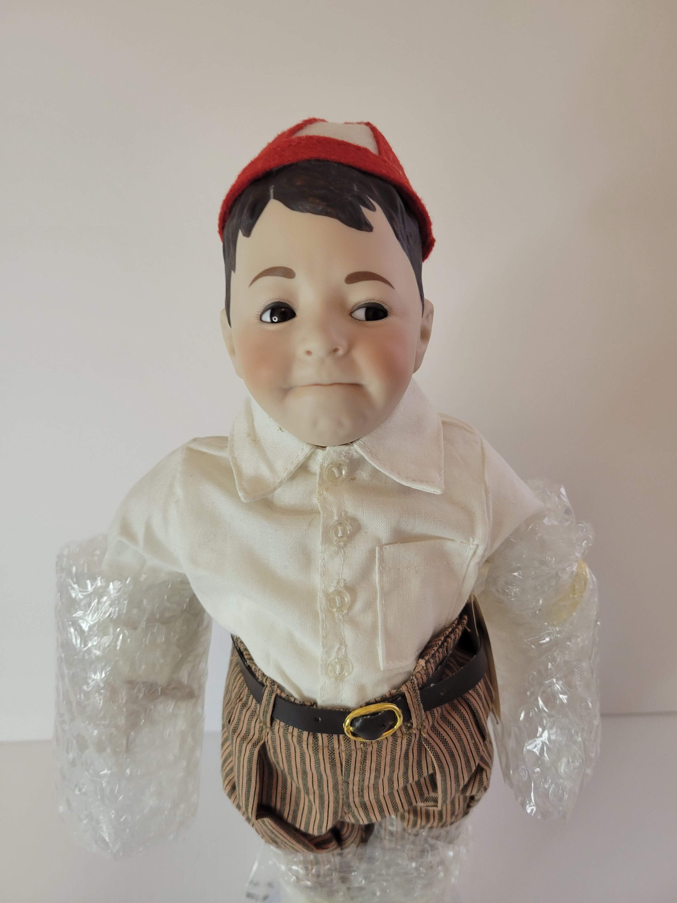 Little Rascals Spanky Porcelain Doll With Box and Stand by - Etsy