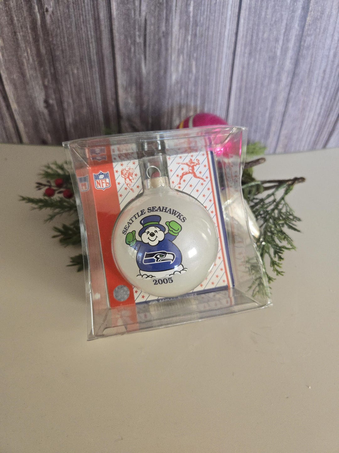 Seattle Seahawks Snowman Collectors Series, A Unique Glass Ornament ...