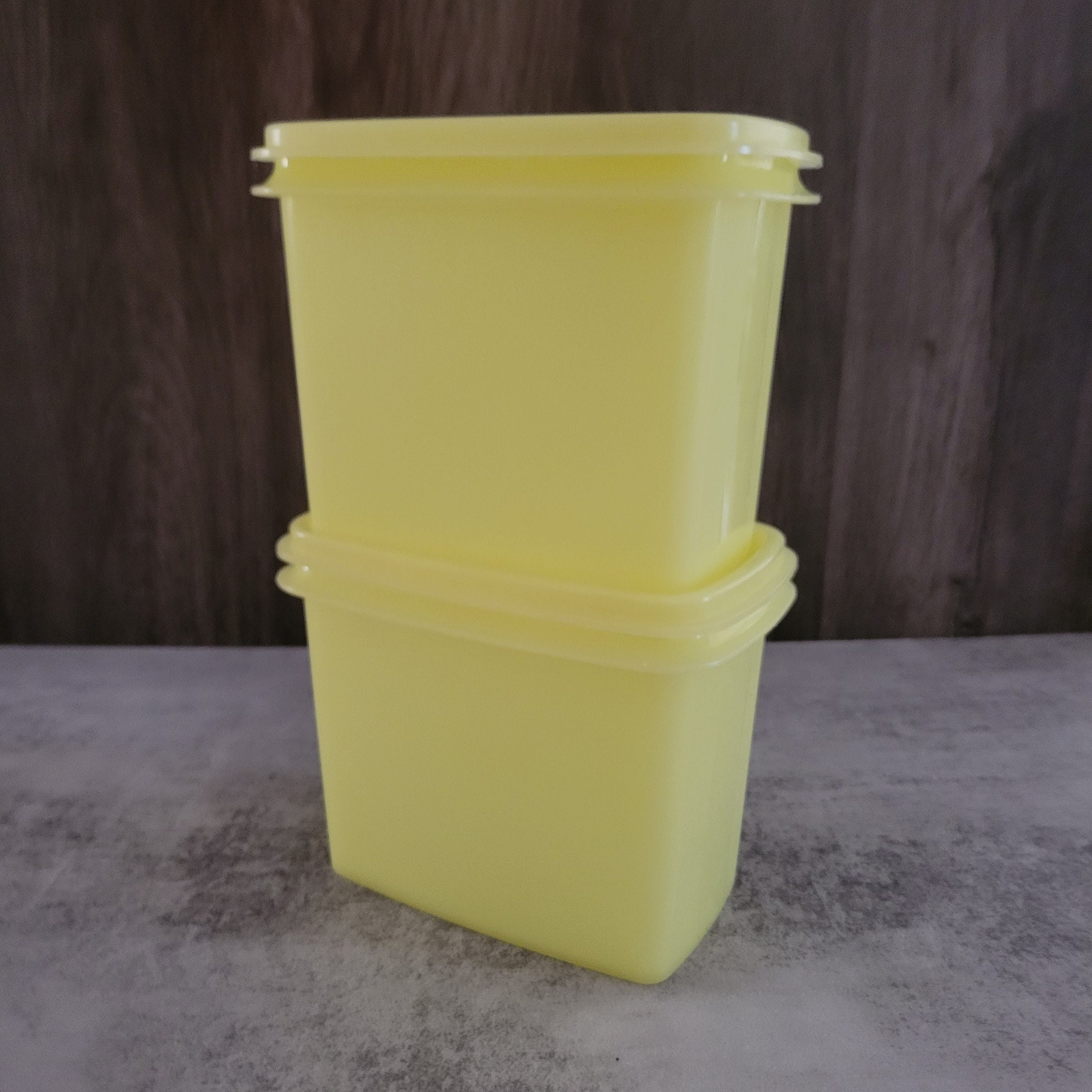 Vintage Tupperware Yellow Stacking Storage Containers With Lids - Etsy