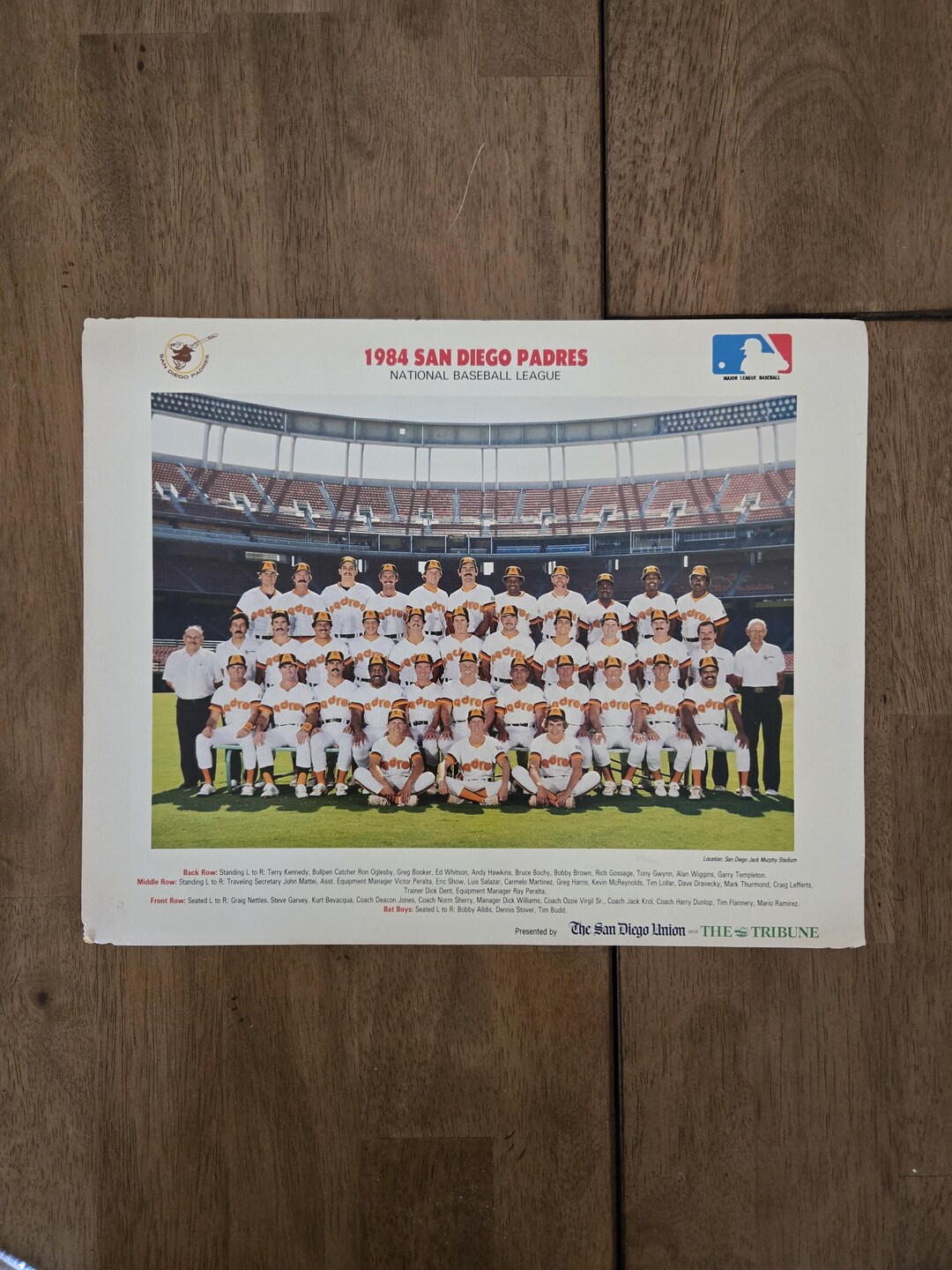 1984 San Diego Padres Baseball Team Photo 11x14 Poster, National ...