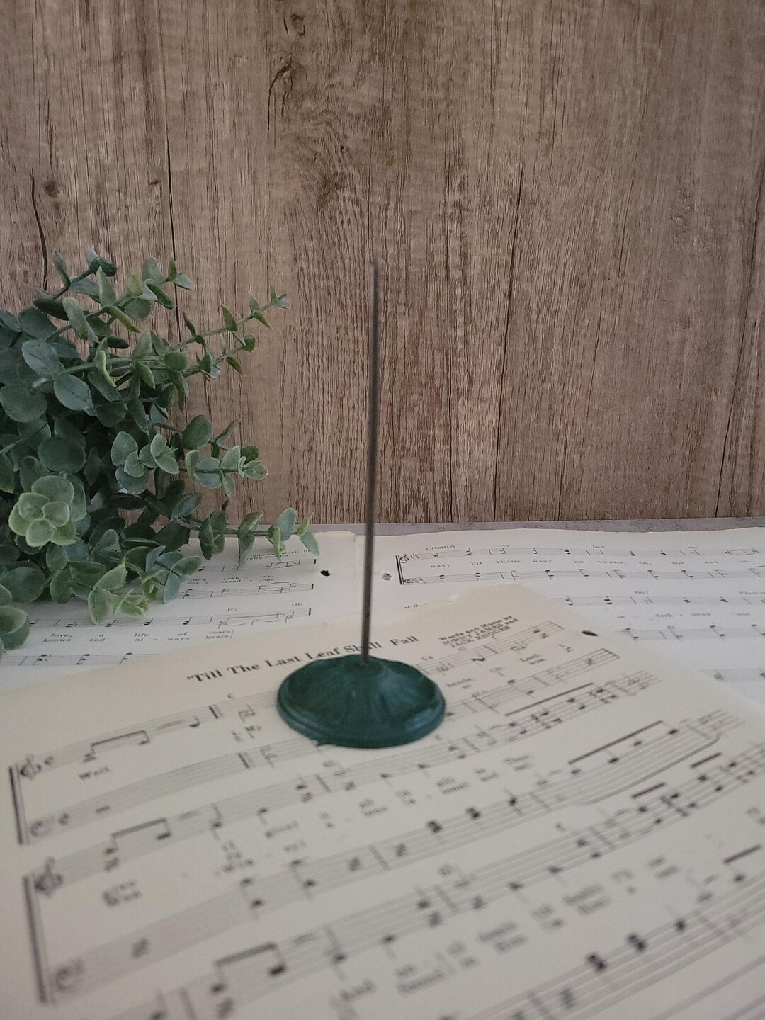 Vintage Green Cast Iron Receipt Spike, Bill Letters Holder, General ...