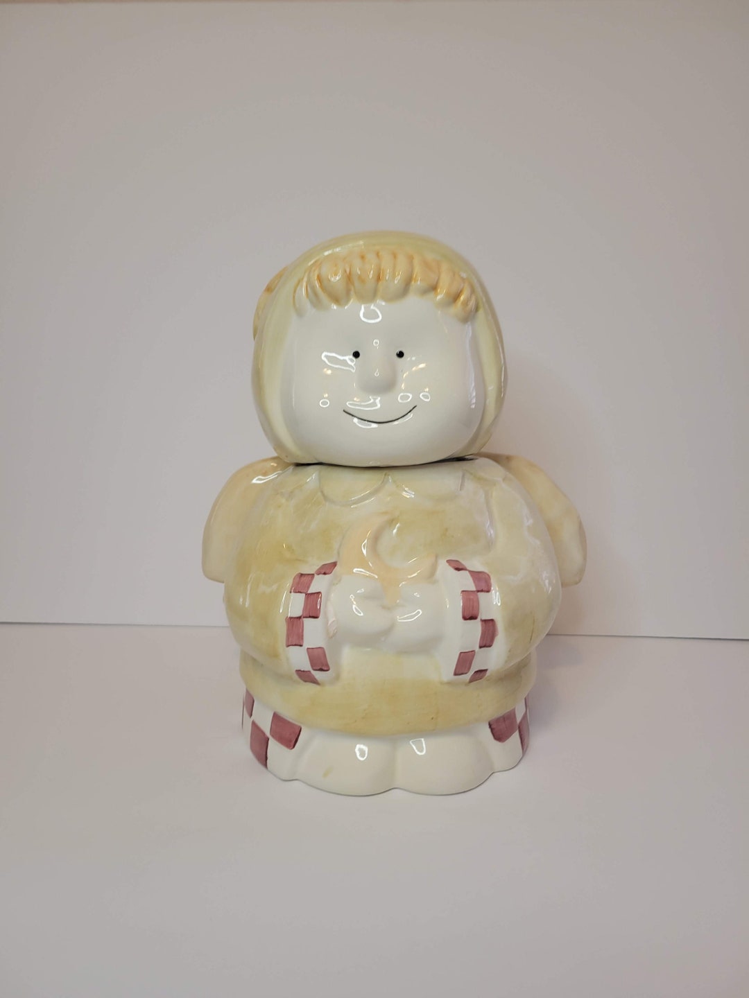 Vintage Angel Cookie Jar by Designpac Inc With Moon - Etsy