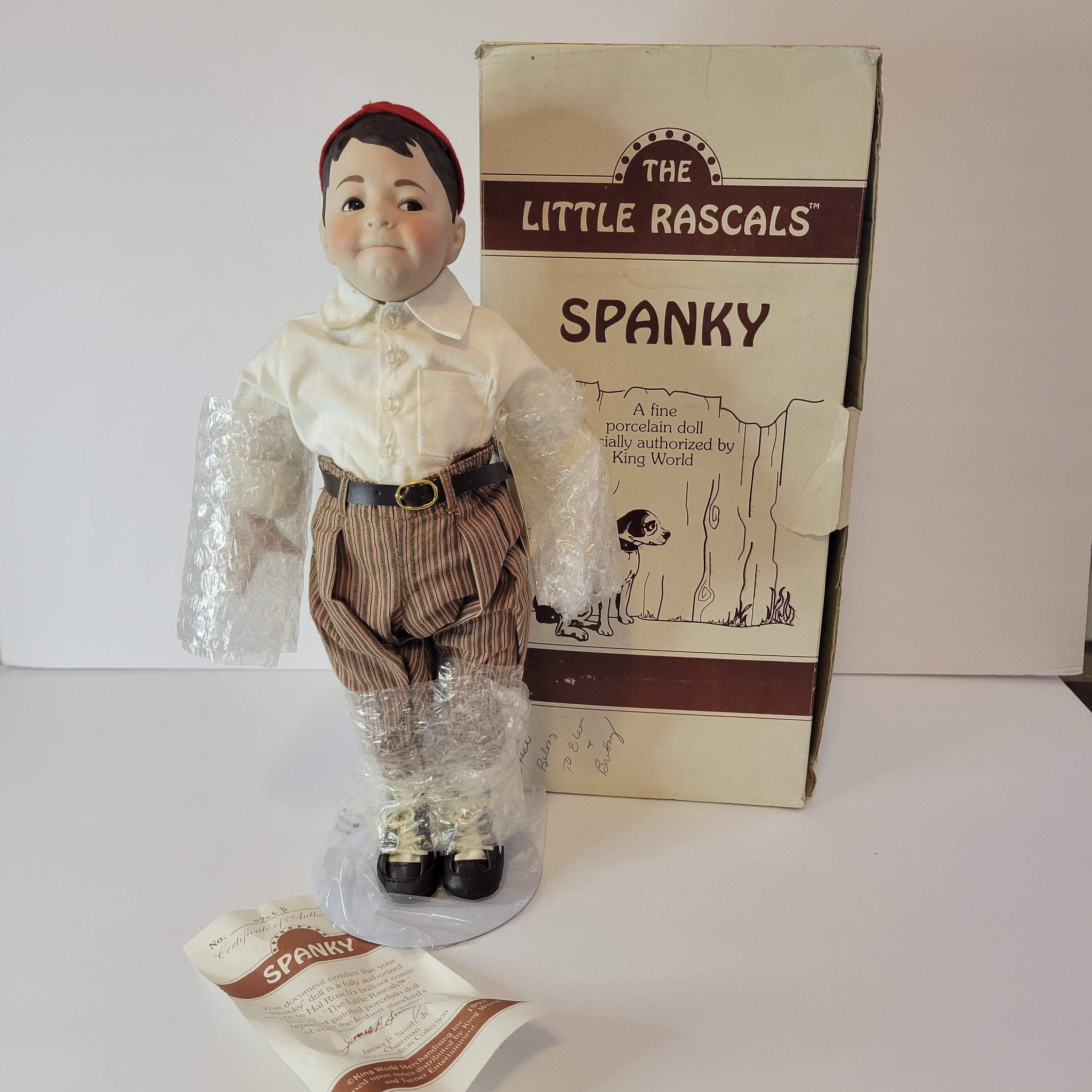 Little Rascals Spanky Porcelain Doll With Box and Stand by - Etsy