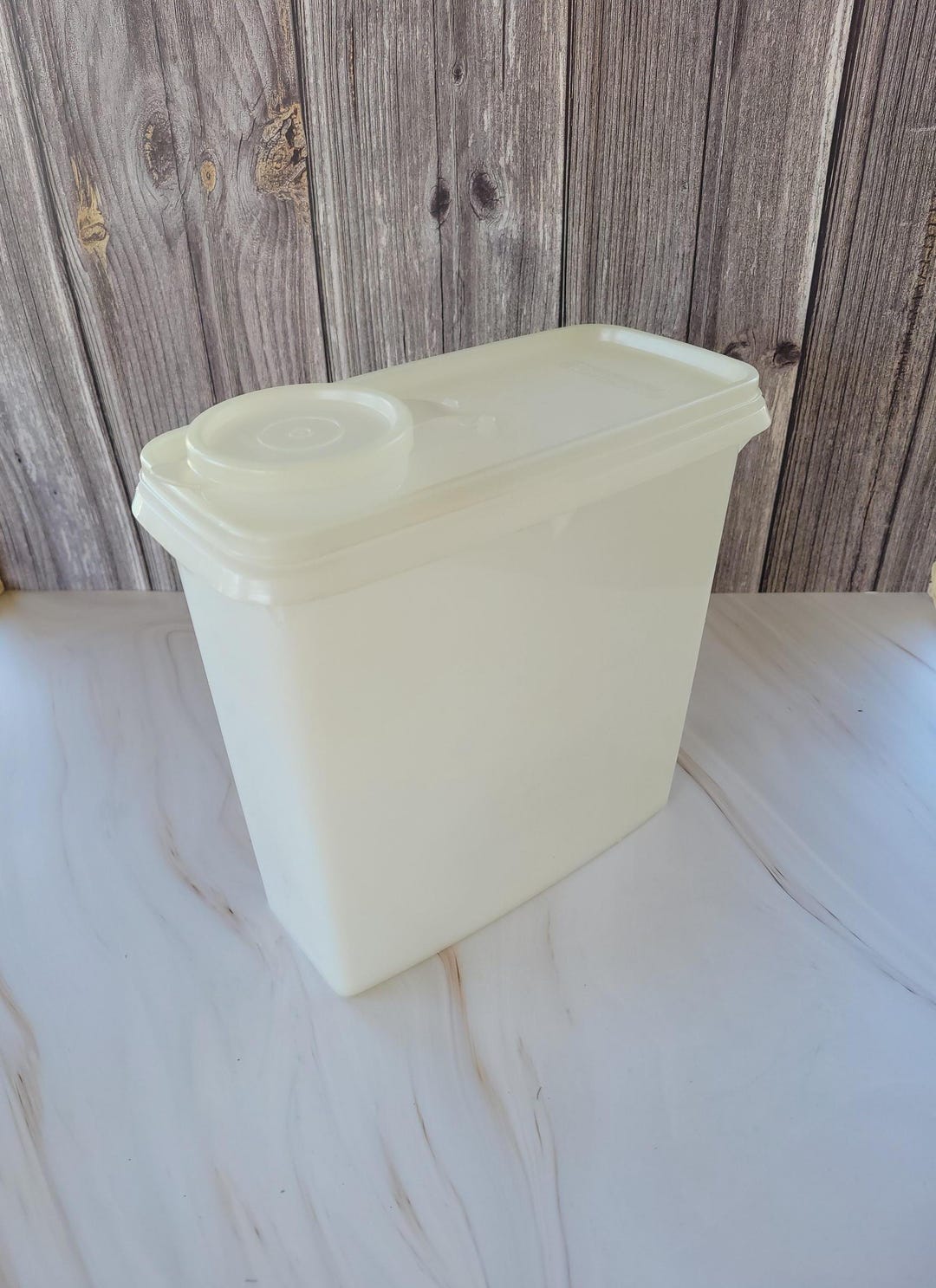 Vintage Tupperware White Storage Container With Lid and Spout, Kitchen ...