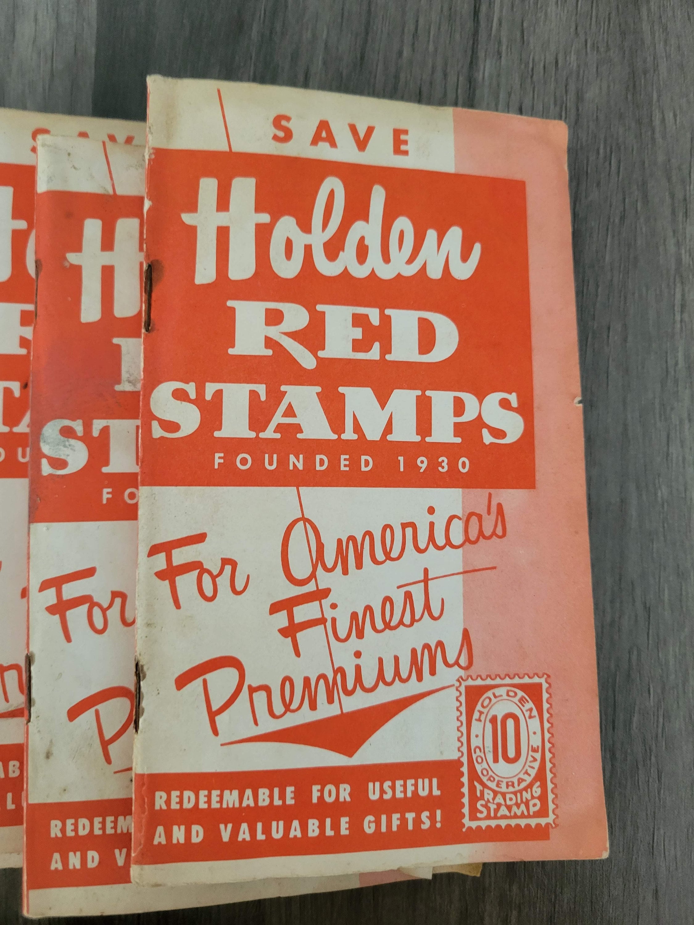 Vintage Holden Red Stamps Set of 11 FULL Trading Stamp Books - Etsy
