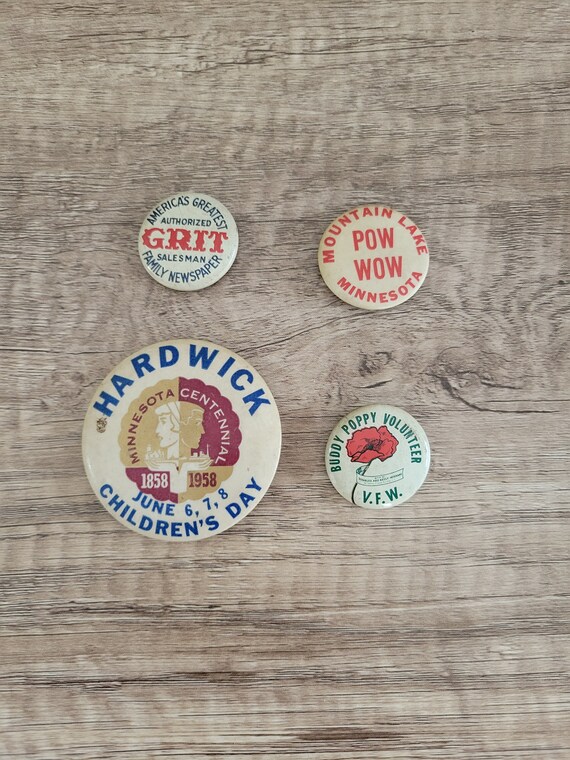 Vintage minnesota pin buttons - Gem
