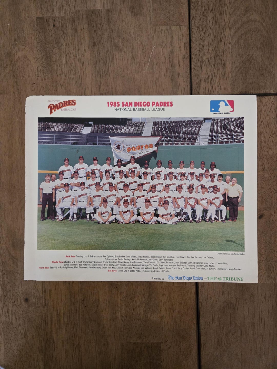1985 San Diego Padres Baseball Team Photo 11x14 Poster, National ...