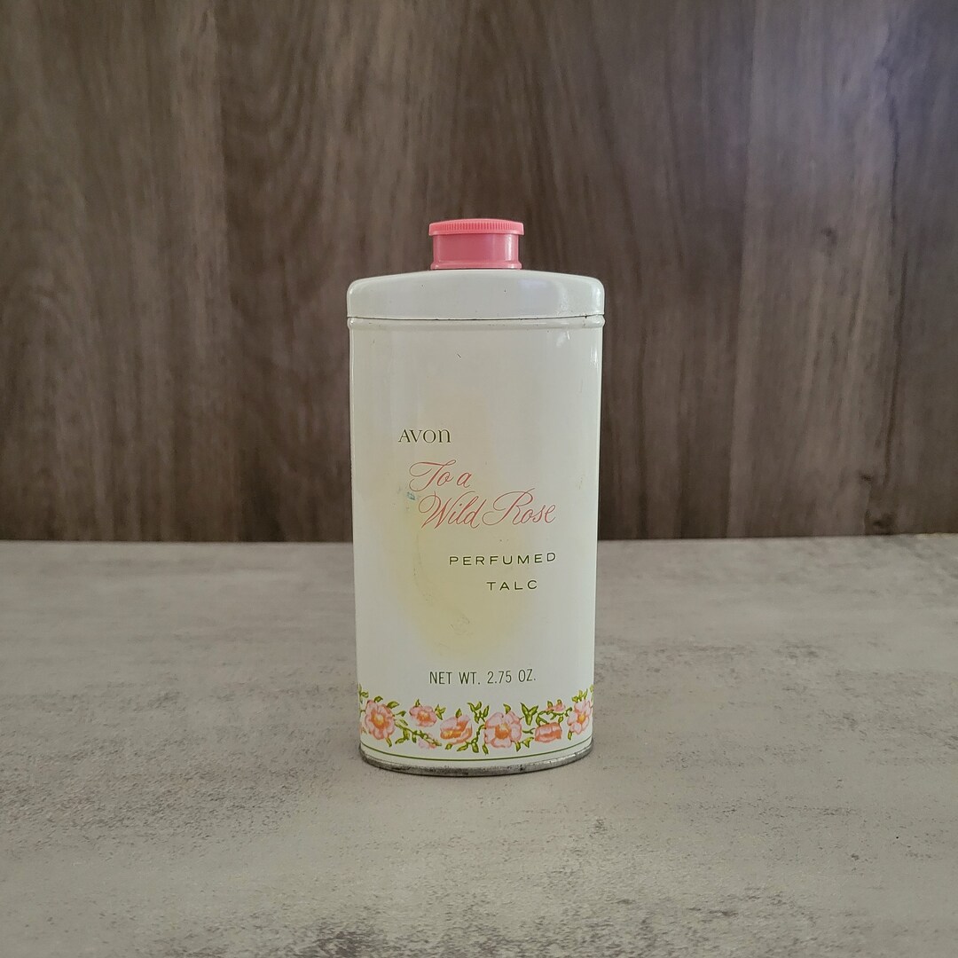 Vintage Avon "to A Wild Rose" Perfumed Talc Powder Tin - Etsy