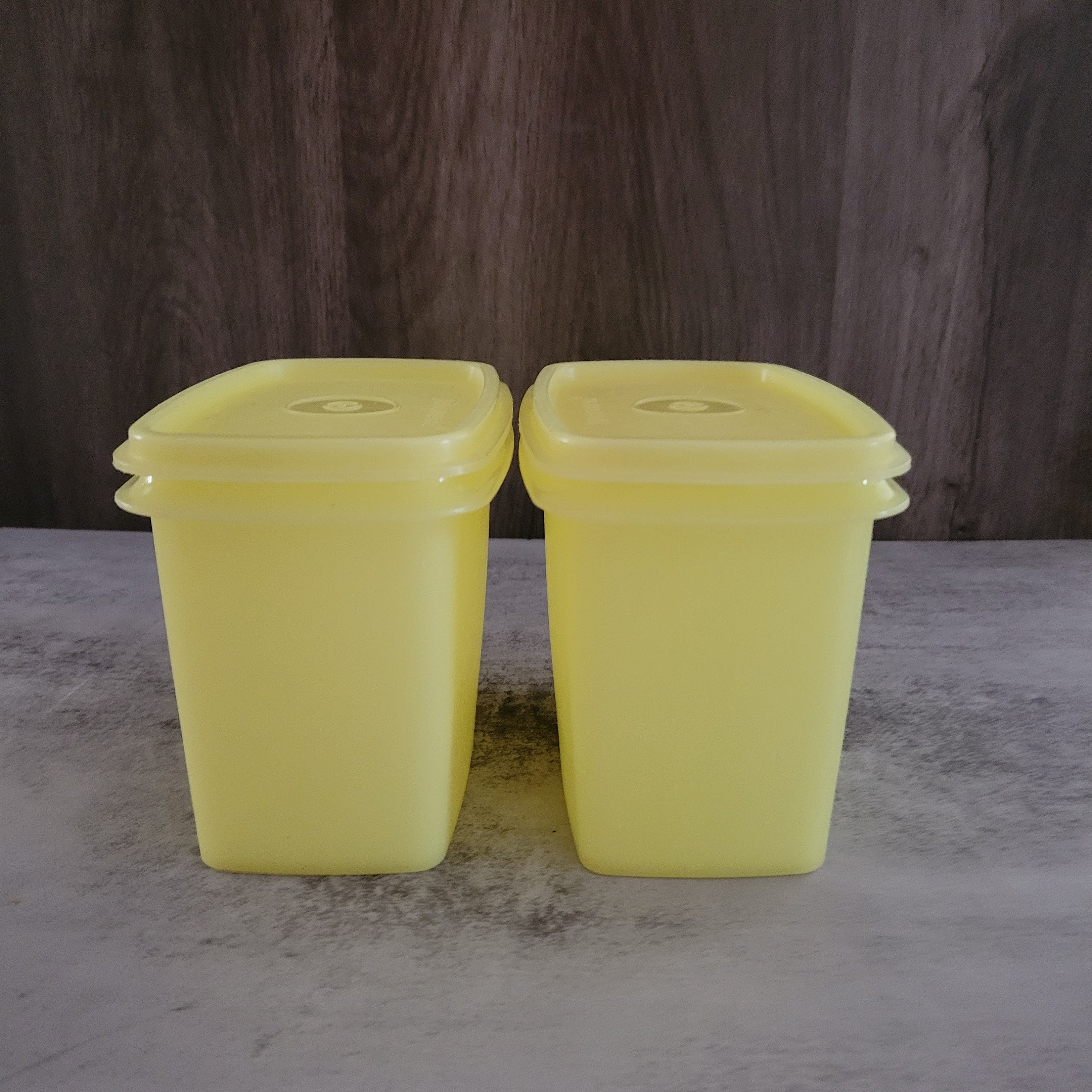 Vintage Tupperware Yellow Stacking Storage Containers With Lids - Etsy