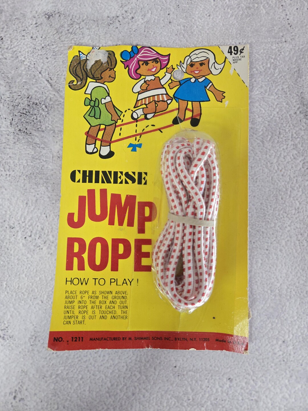 Vintage Jump Rope by M. Shimmel Sons NOS, NIB, Made in USA, Children ...