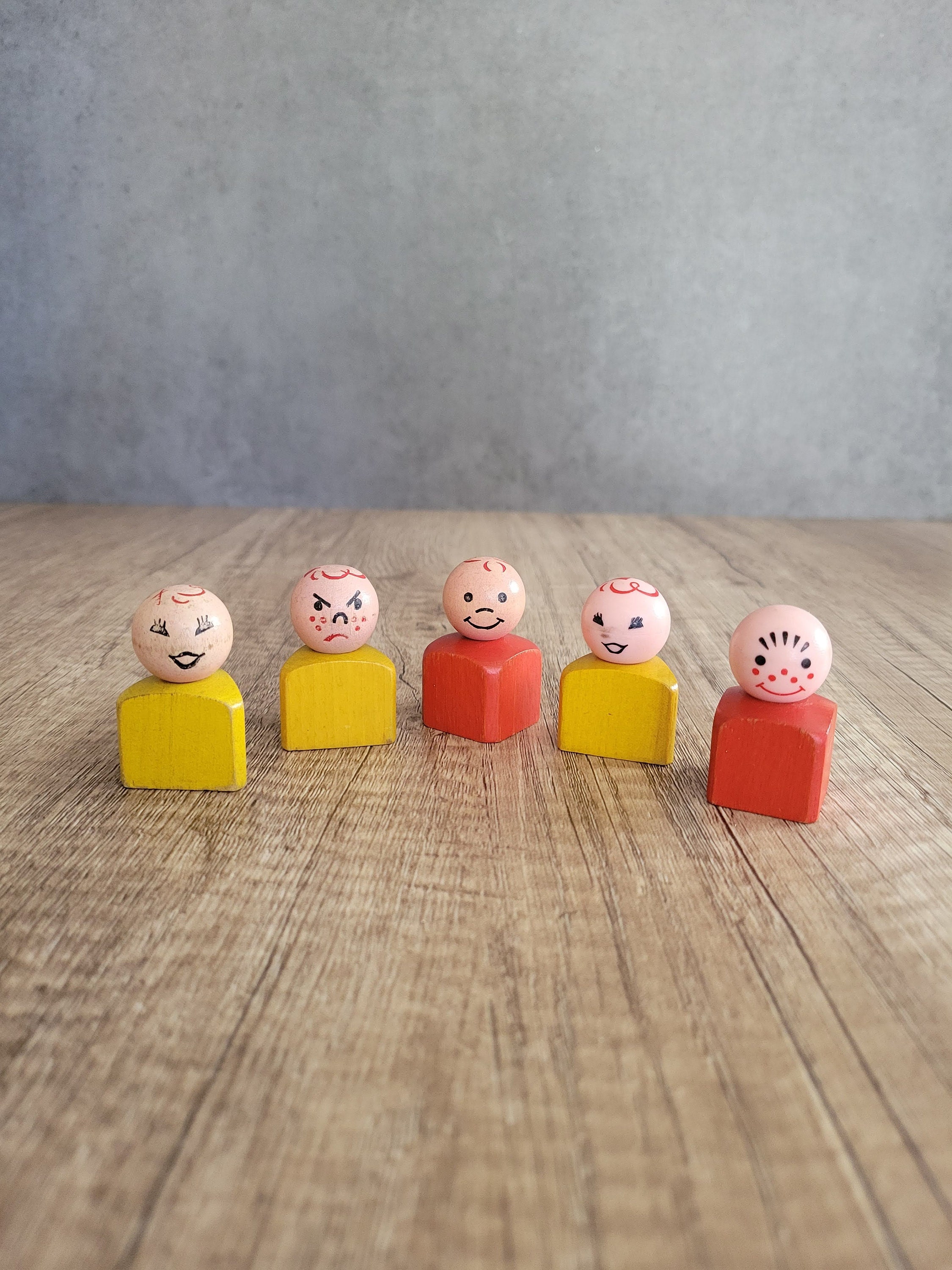 Vintage Wooden Playskool/ Fisher Price Little People Boys, Toy, Kids - Etsy