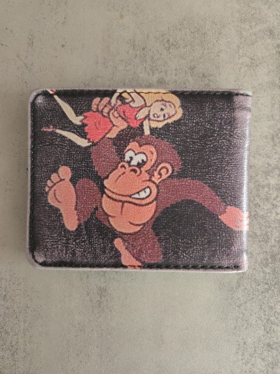 Retro Donkey Kong Bifold Wallet, Arcade Game, Nintend… - Gem