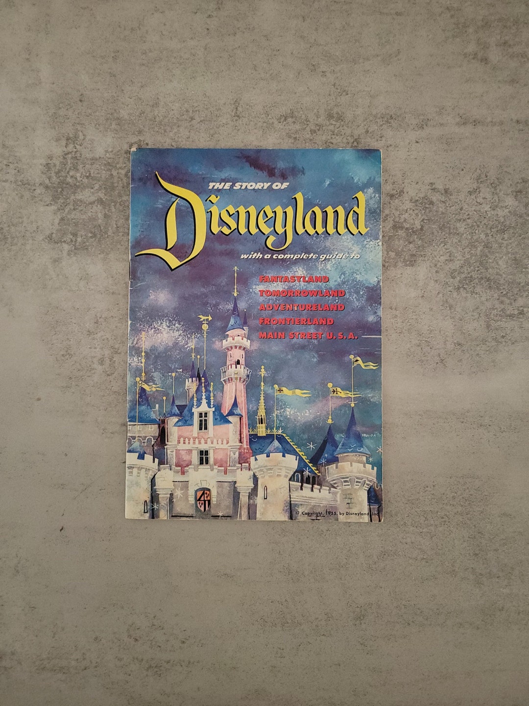 RARE 1956 the Story of Disneyland With a Complete Guide Map, Disneyland ...