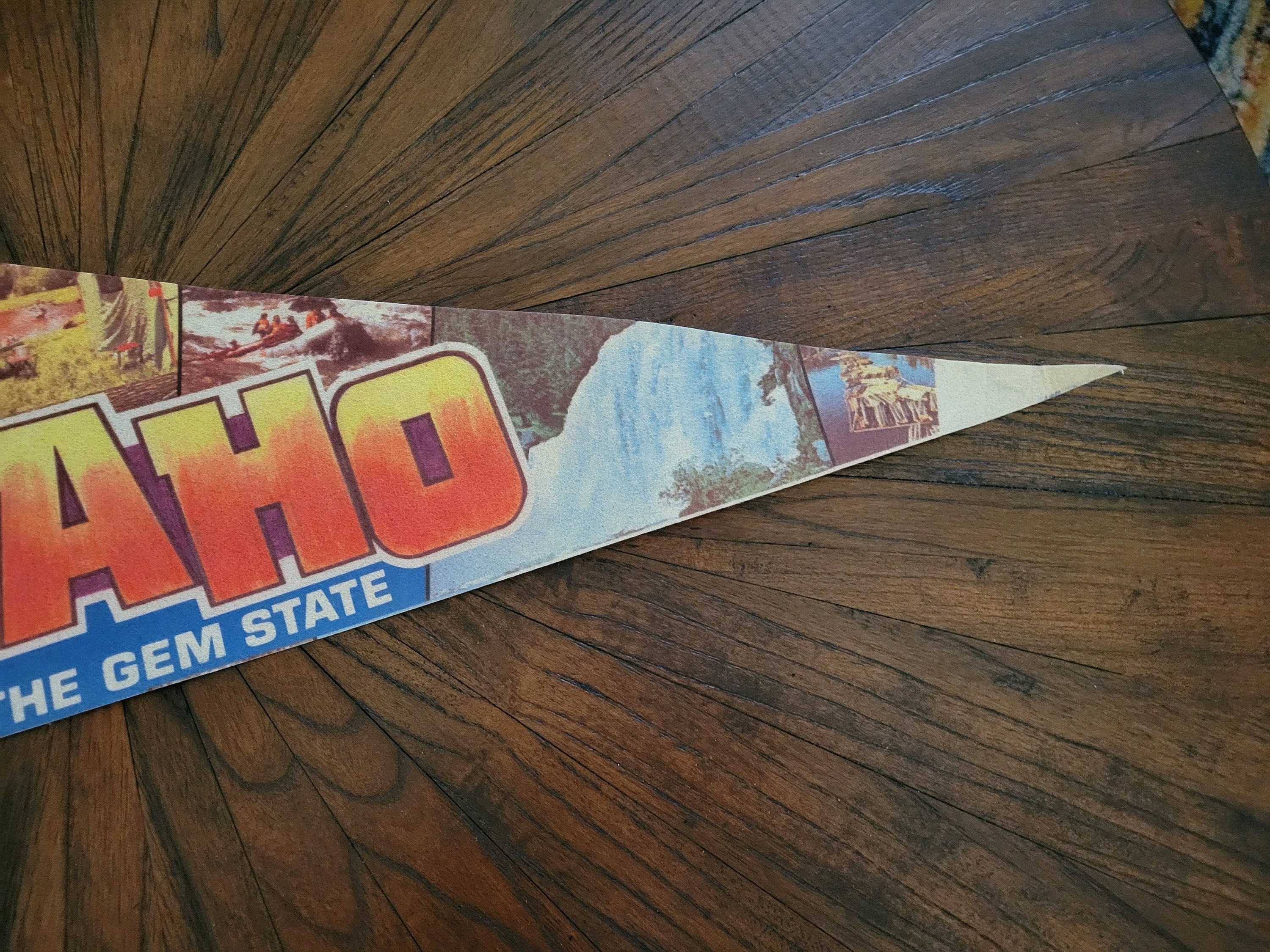 Vintage Travel Felt Pennant Idaho, Souvenir, Flag, Vacation, State ...