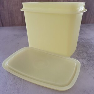 Vintage Tupperware Yellow Stacking Storage Container With Lid, Kitchen ...